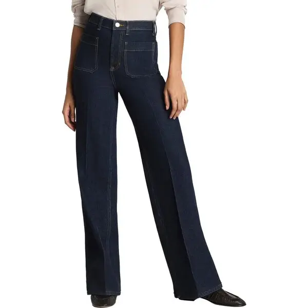 Spanx Authentic 360 Patch Pocket Easy Flare Jeans - Marina
