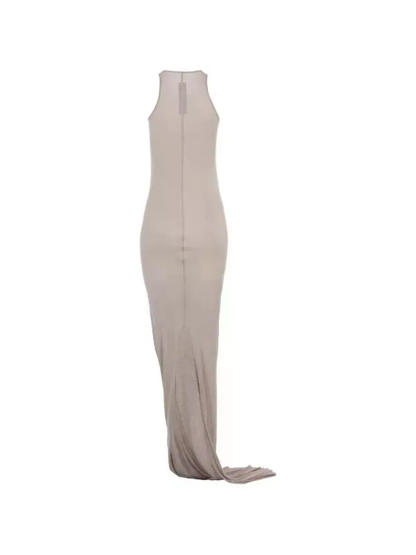 Rick Owens Sleeveless Dress With Train Detail - Neutrals