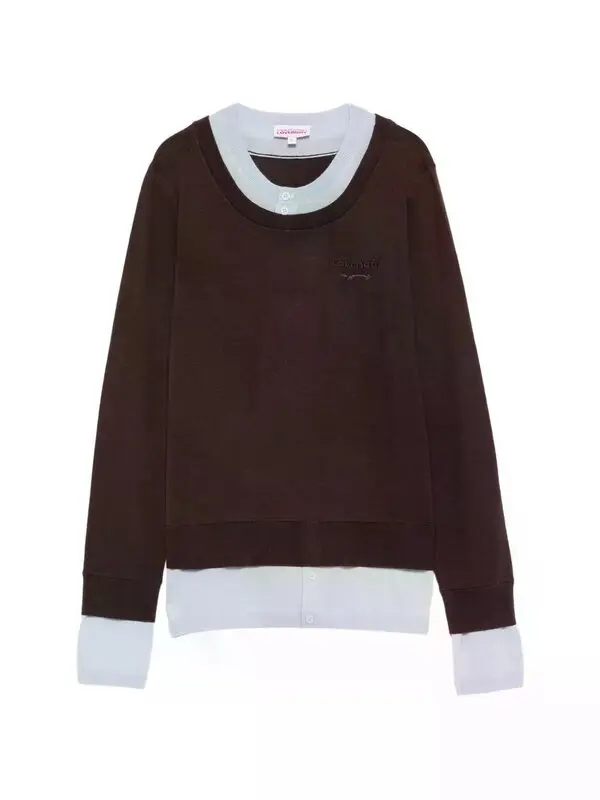 CHARLES JEFFREY Double Soft Sweater - Brown