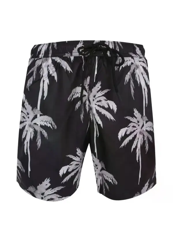 MAUNA KEA Palm-print Boardshorts - Black