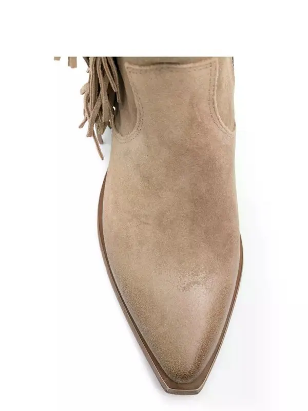 METISSE Fringed Ankle Boots