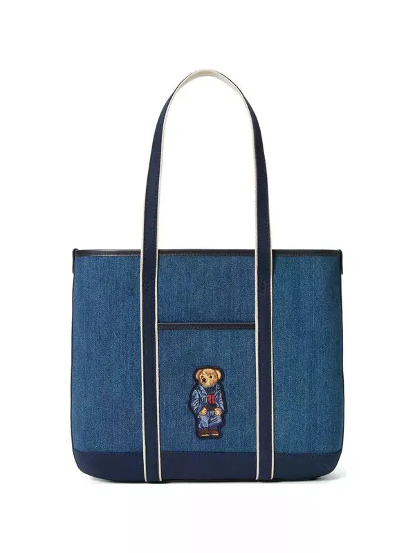 Polo Ralph Lauren Embroidered Logo Tote Bag - Blue