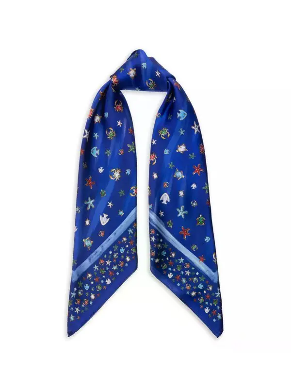 ESHVI Printed Silk Scarf