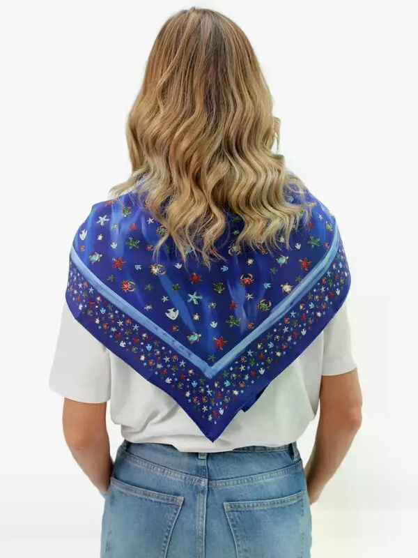 ESHVI Printed Silk Scarf