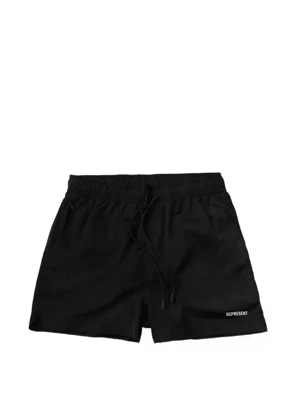 REPRESENT Drawstring-fastening Swim Shorts - Black