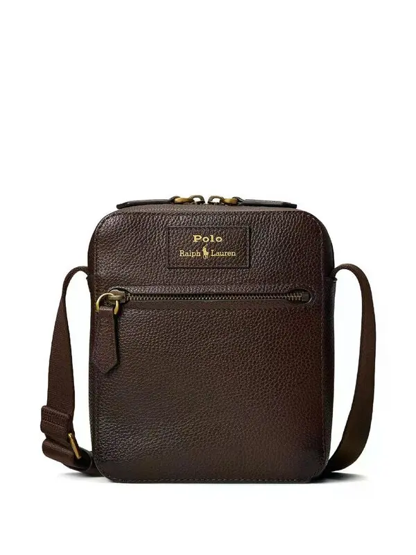 Polo Ralph Lauren Front-zip Messenger Bag - Brown