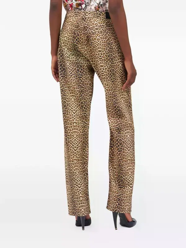 Roberto Cavalli Leopard Print Trousers