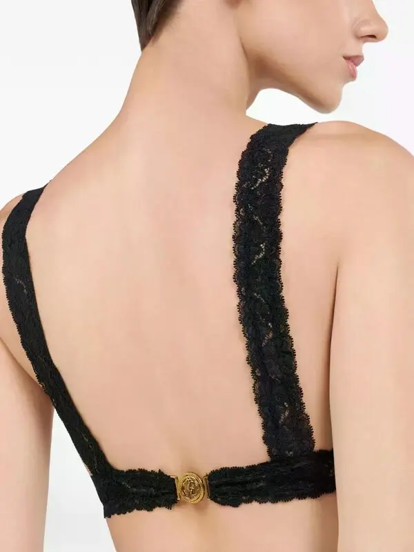 Roberto Cavalli Leopard Print Lace Swimwear - Black