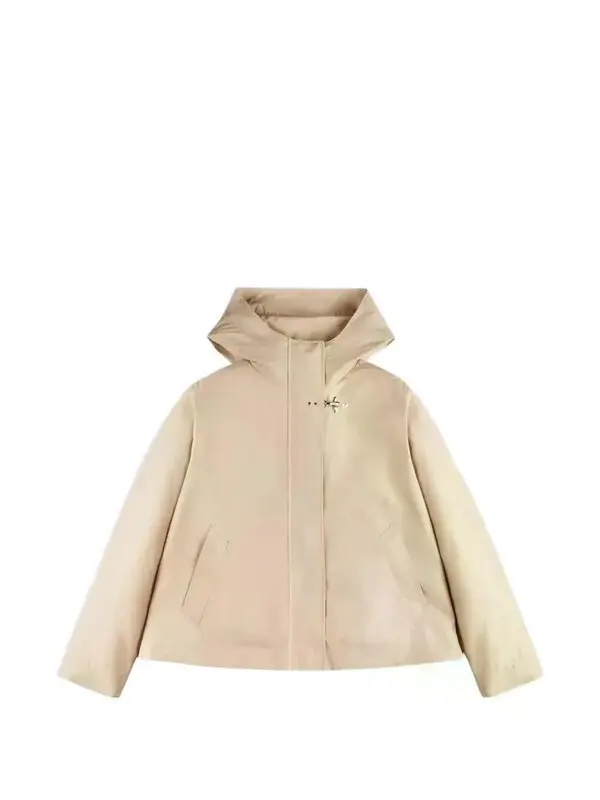 FAY Hooded Parka Coat - Neutrals
