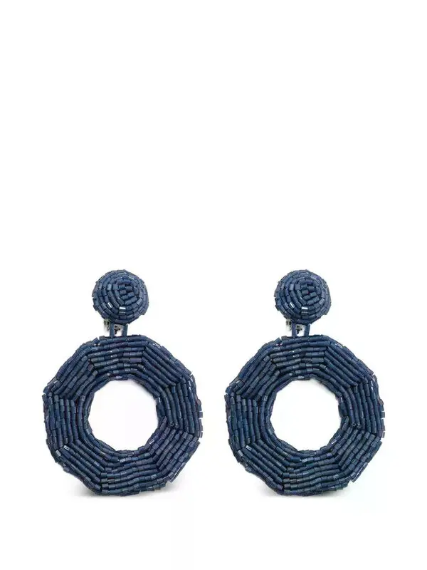 Malìparmi Beaded Clip-on Earrings - Blue