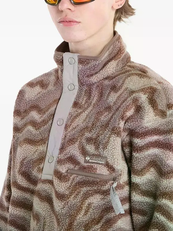 Columbia Helvetia™ Half-snap Fleece Printed Sweatshirt - Brown