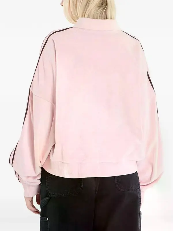 Adidas Stripe-detail V-neck Sweater