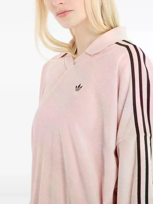 Adidas Stripe-detail V-neck Sweater