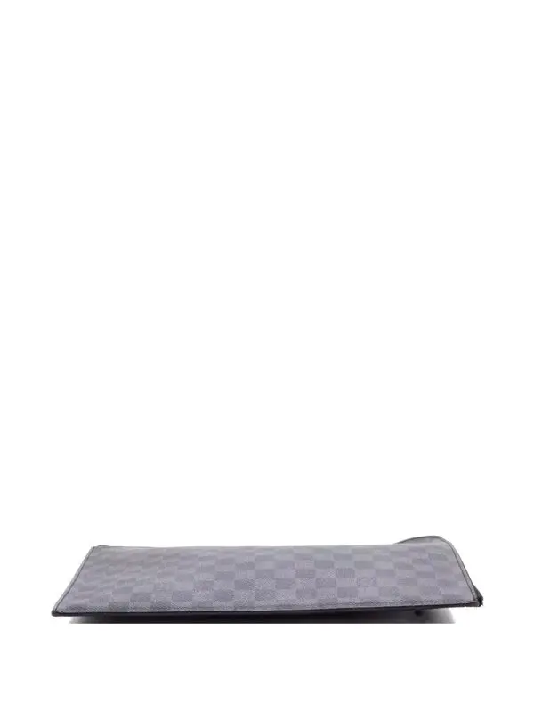 LOUIS VUITTON Pochette Jour Damier Graphite Gm Clutch - Black