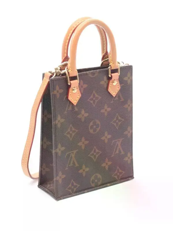 LOUIS VUITTON Monogram Petit Sac Plat Satchel 2010-2026