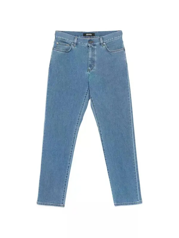 Zegna Roccia Straight Leg Jeans - Blue