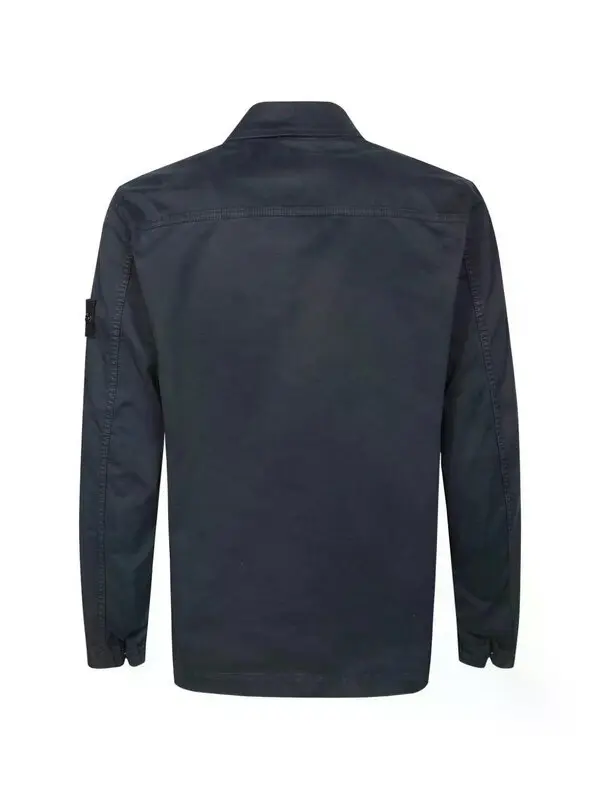 Stone Island Logo-patch Shirt Jacket - Blue
