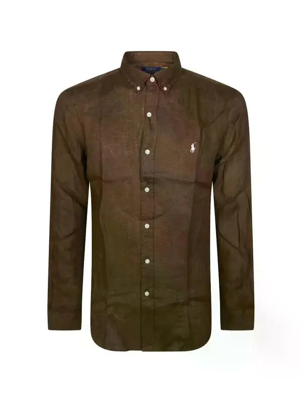 Polo Ralph Lauren Embroidered-logo Shirt - Brown