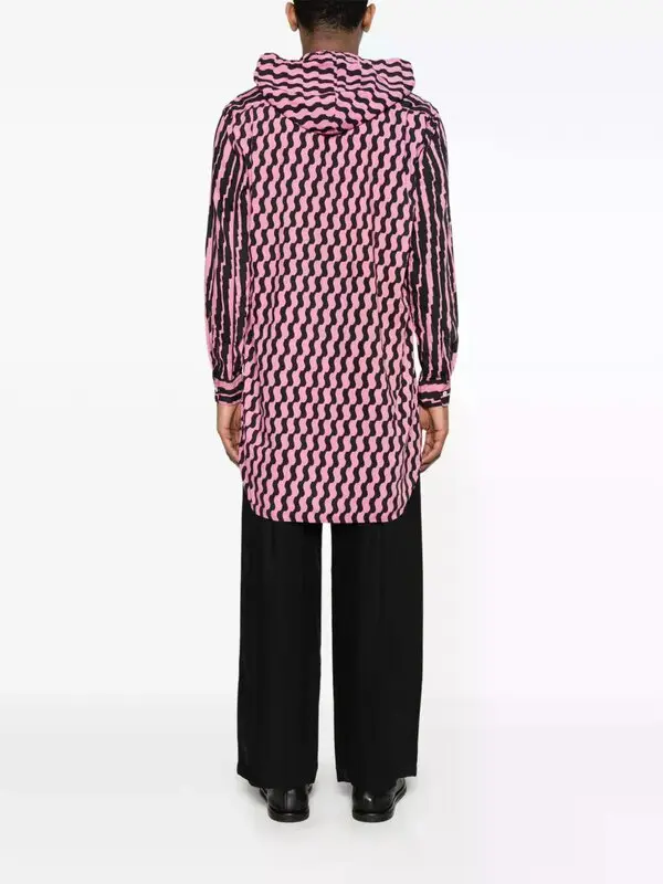 Comme Des Garçons Printed Hooded Shirt