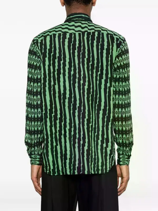 Comme Des Garçons Printed Shirt - Green