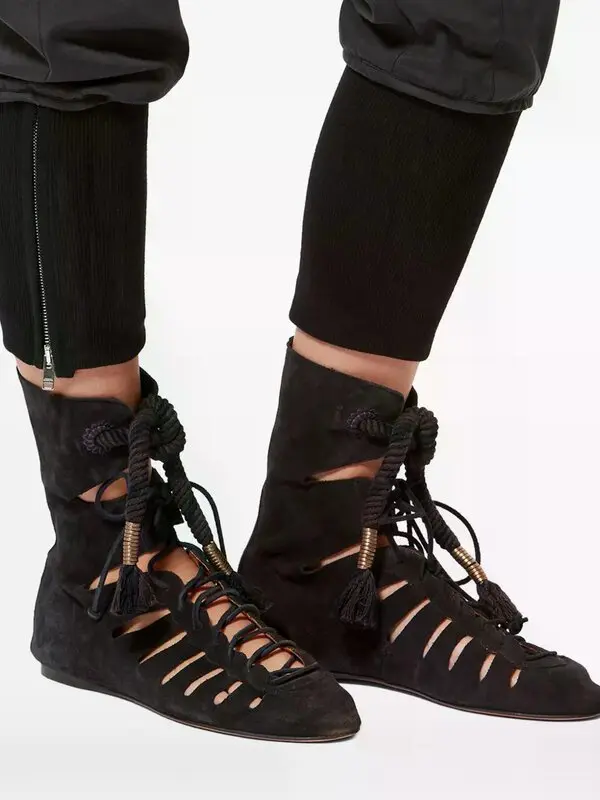 Isabel Marant Étoile Liade Leather High-top Boots - Black