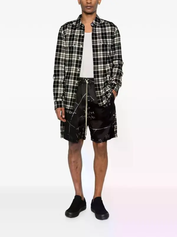 Rick Owens Graphic-print Shorts