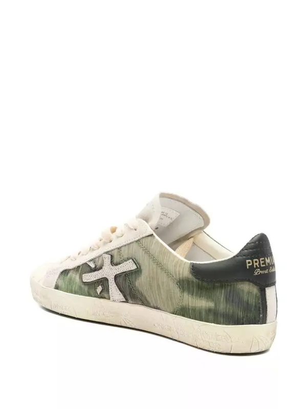 Premiata Logo-appliqué Sneakers - Green