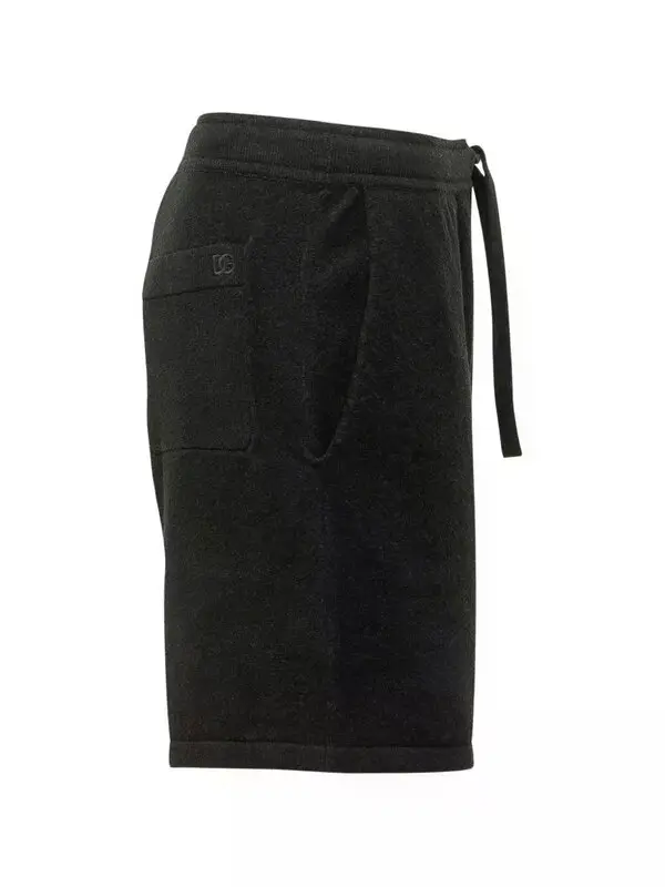 Dolce & Gabbana Smooth Knit Drawstring Shorts - Grey