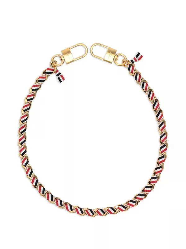 Thom Browne Grosgrain-ribbon Chain - Gold