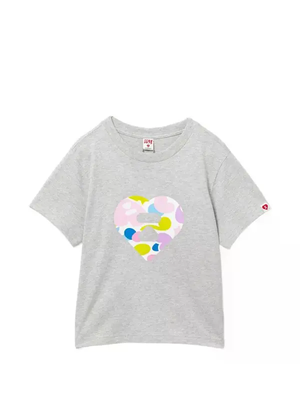 AAPE BY *A BATHING APE Heart-print T-shirt