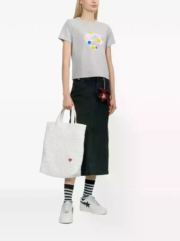 AAPE BY *A BATHING APE Heart-print T-shirt