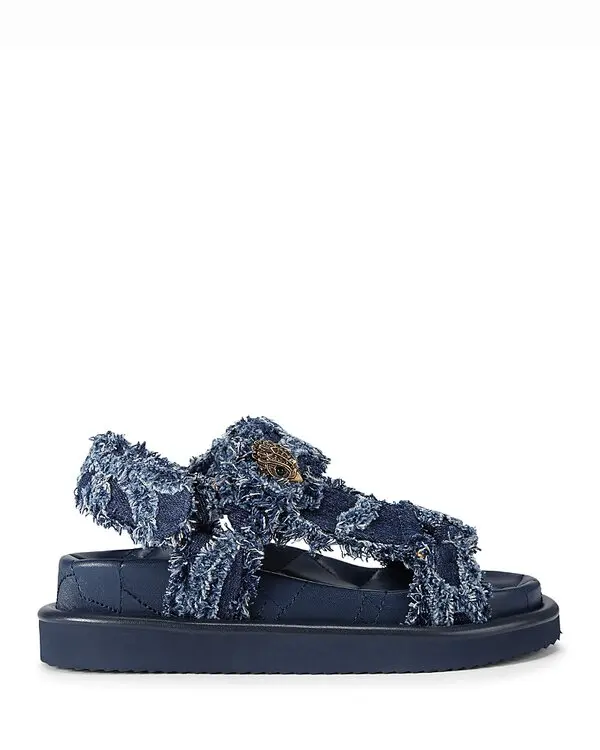 Kurt Geiger Orson Embellished Denim Sandals