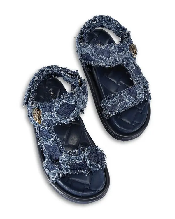 Kurt Geiger Orson Embellished Denim Sandals