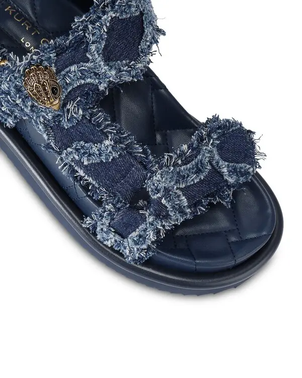 Kurt Geiger Orson Embellished Denim Sandals