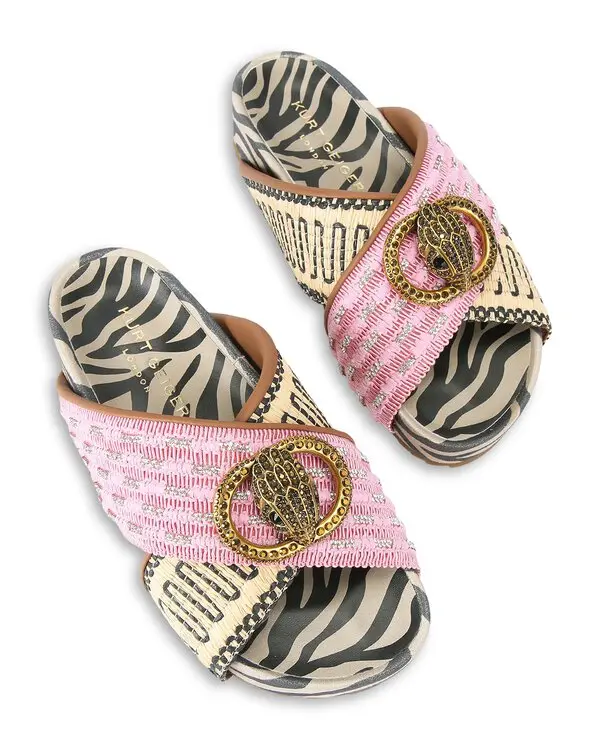 Kurt Geiger Chelsea Crisscross Sandals - Open Pink