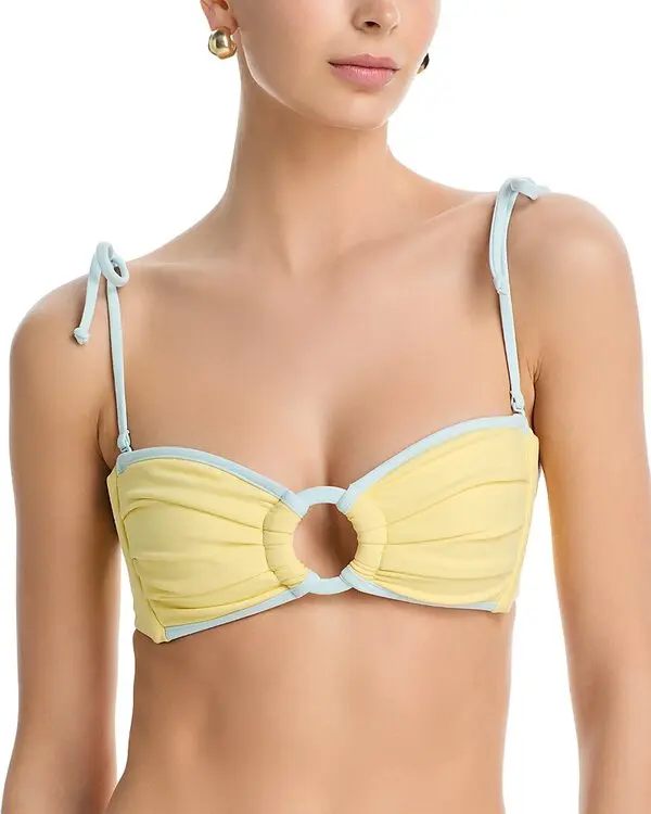 MONTCE Tori Ties Bandeau Bikini Top - Sunshine Binded