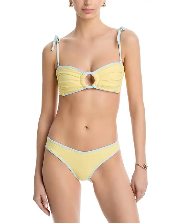 MONTCE Bandeau Bikini Top With Ring Detail - Sunshine Binded