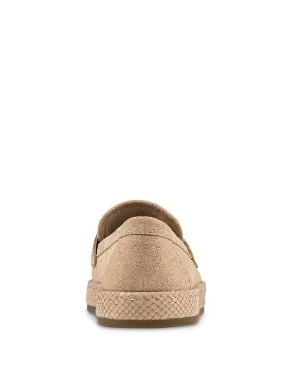 DONALD PLINER Leather/suede Slip-on Loafers - Sand