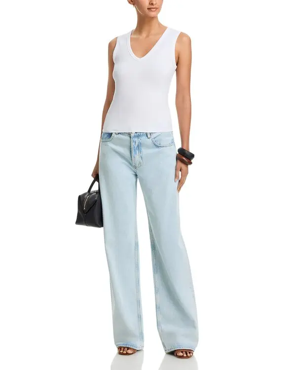 Majestic Filatures Soft Touch V-neck Tank Top - Blanc