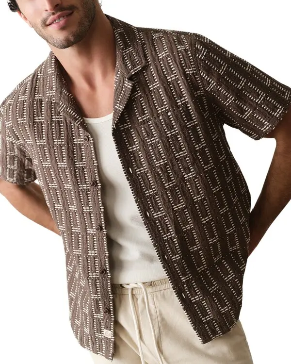 Marine Layer Patterned Dobby Resort Shirt