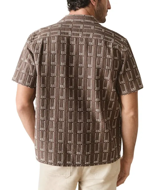 Marine Layer Patterned Dobby Resort Shirt