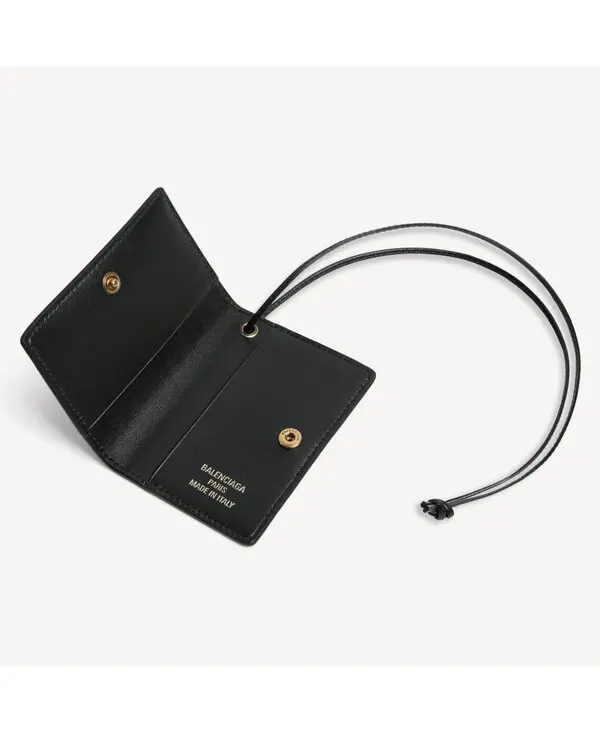 Balenciaga Passport Card Holder Charm - Black/multicolor