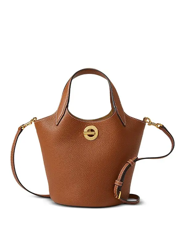 Veronica Beard Anchor Leather Top Handle Bag - Hazelwood