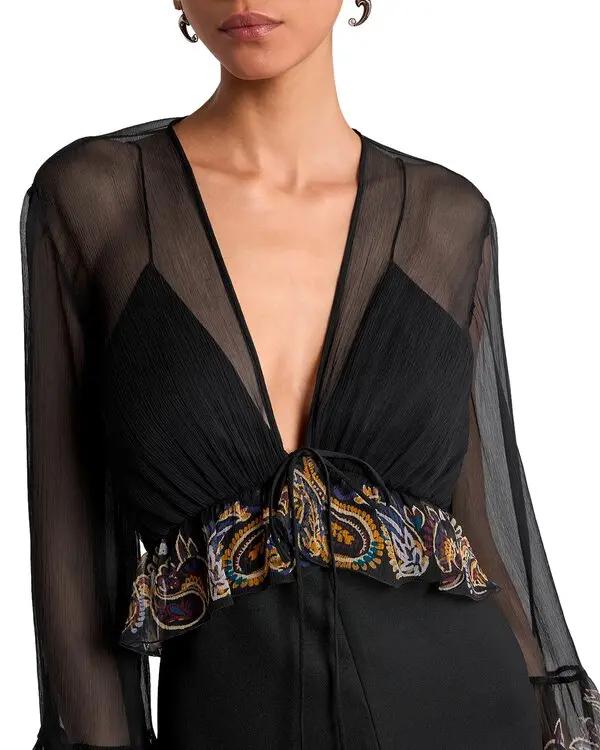 Etro Maxi Catsuit - Printed Black