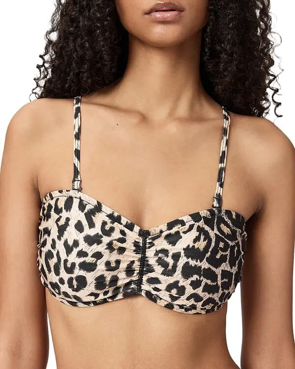 ALLSAINTS Court Bikini Top - Leppo Brown