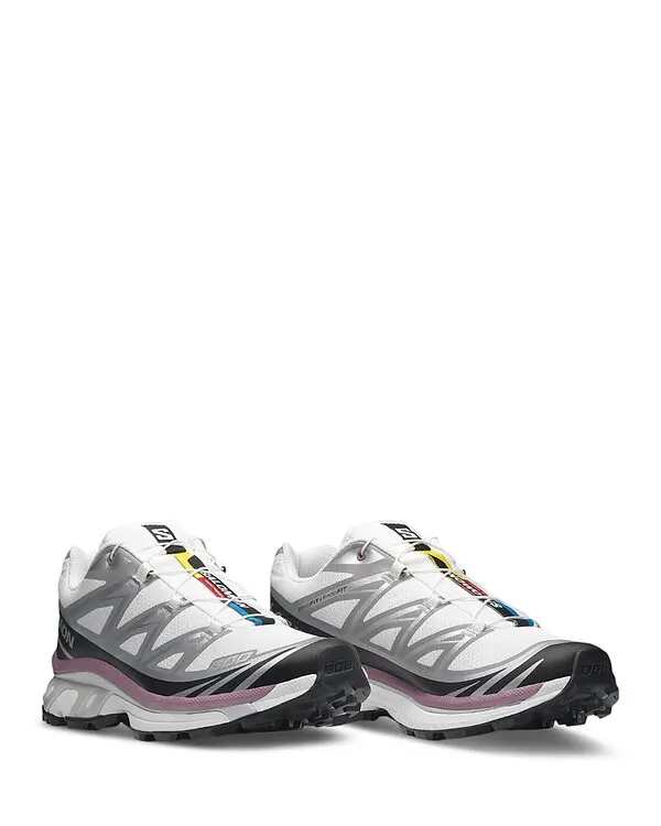 SALOMON Xt-6 Running Sneakers - White/black/dusky Orchid