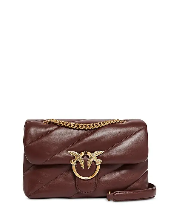 Pinko Love Puff Classic Leather Convertible Crossbody - Rq