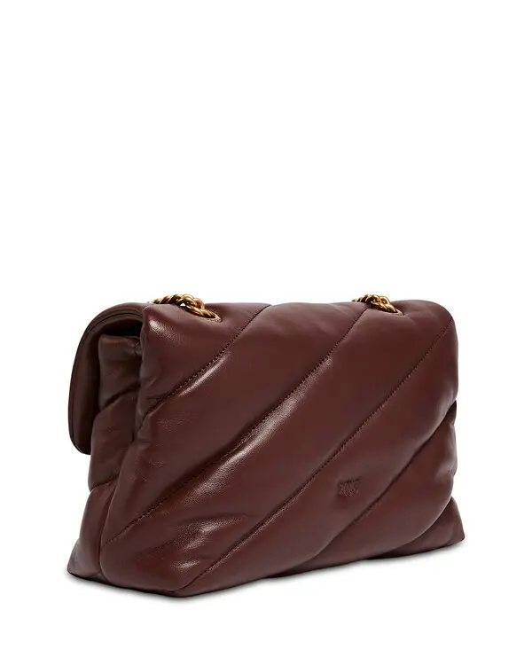 Pinko Love Puff Classic Leather Convertible Crossbody - Rq