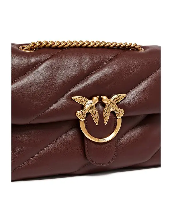 Pinko Love Puff Classic Leather Convertible Crossbody - Rq