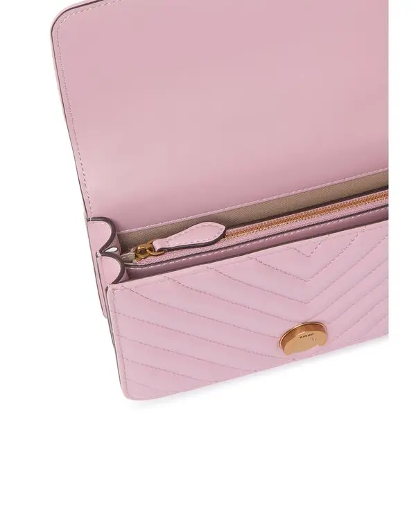 Pinko Love One Mini Leather Crossbody Bag